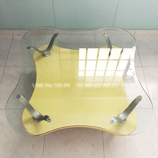Used! Glass Top Coffee Table, Furniture & Home Living, Furniture ...