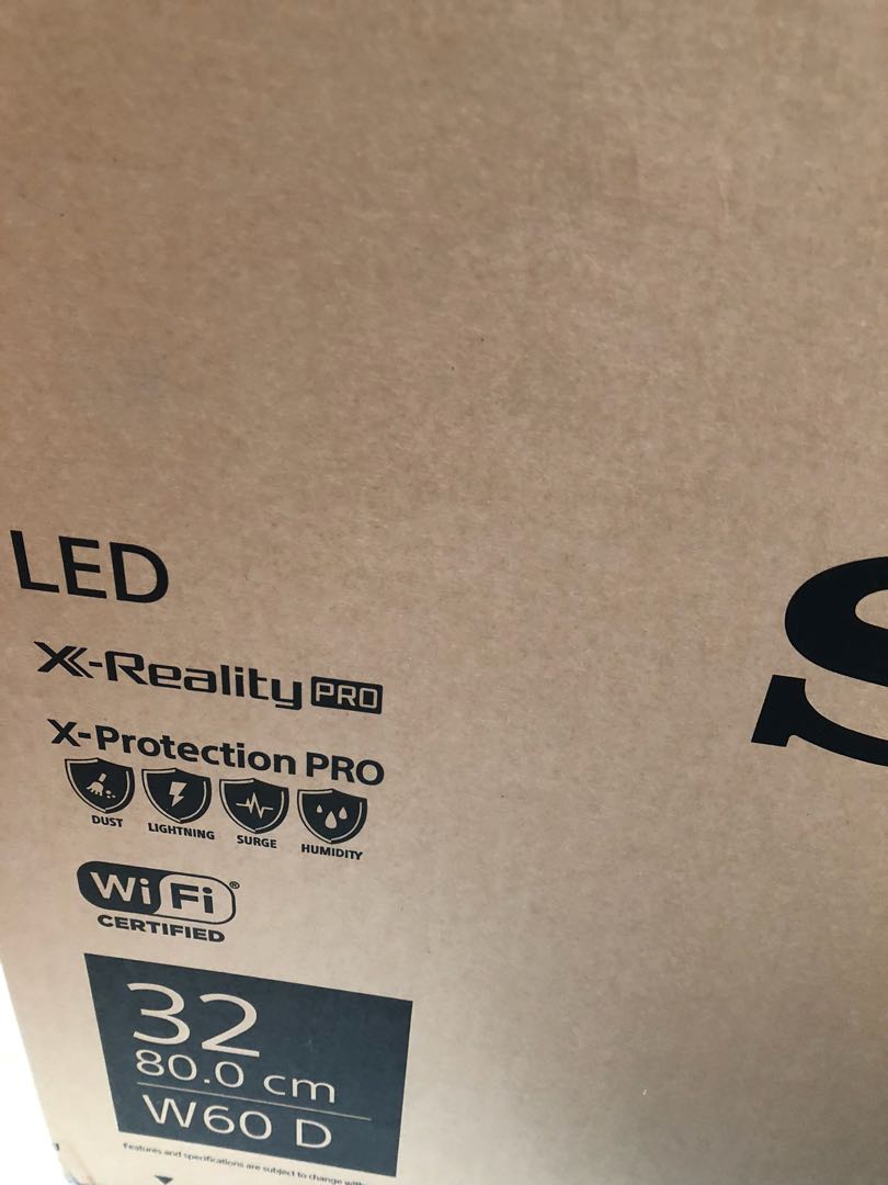 32” Sony Smart Led Tv W60D, Home Appliances, TVs & Entertainment ...