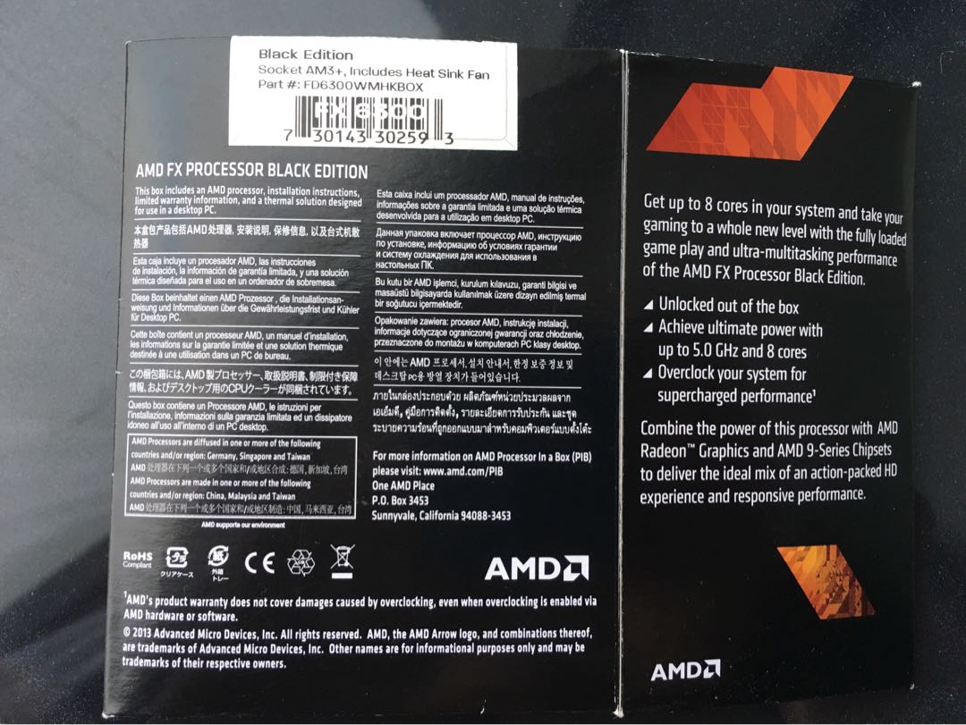 AMD FX unlocked black edition Processor, 電腦＆科技, 商務用科技產品 - Carousell