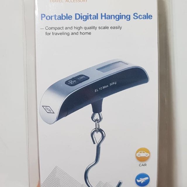 BNIB Travelines Portable Digital Hanging Scale, Health & Nutrition ...