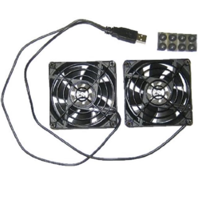 Coolerguys Dual 80mm USB Cooling Fans, Computers & Tech, Parts ...
