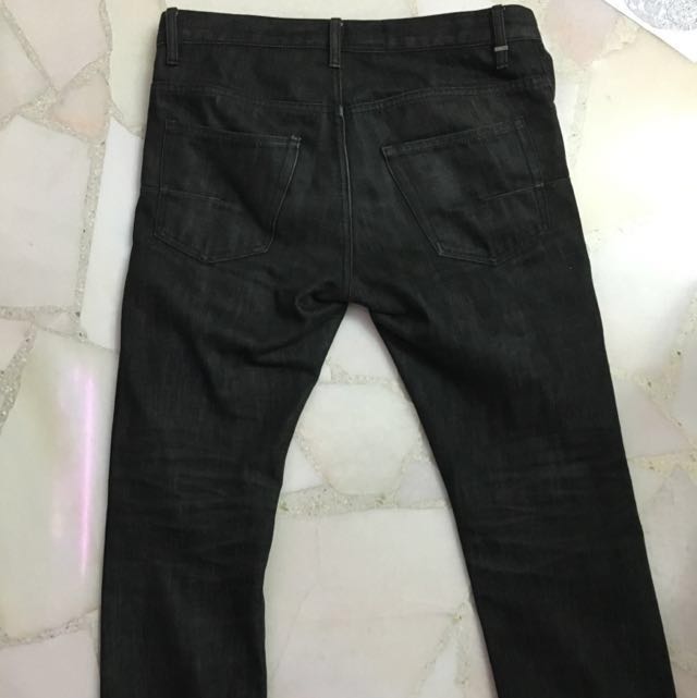 Dior Homme Jeans Black Raw, Men's Fashion, Bottoms, Jeans on Carousell