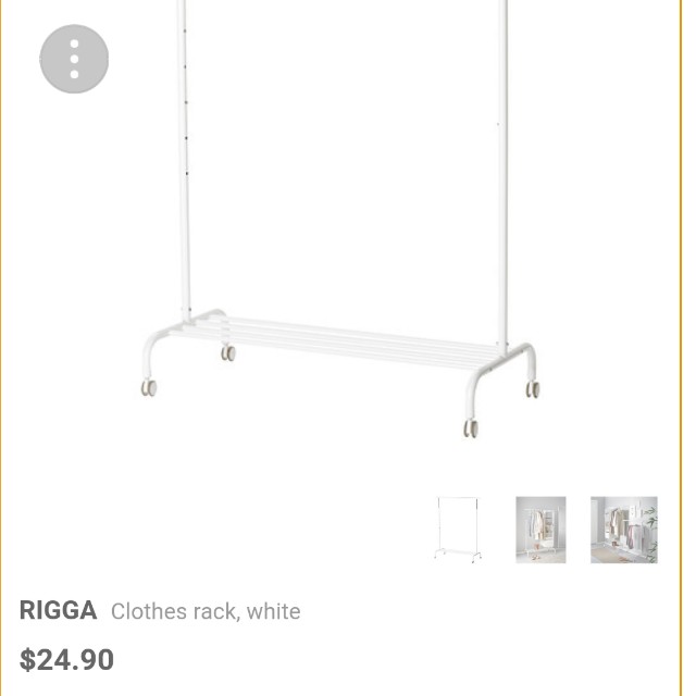 iKea Rigga Cloth Rack, Furniture & Home Living, Furniture, Shelves ...