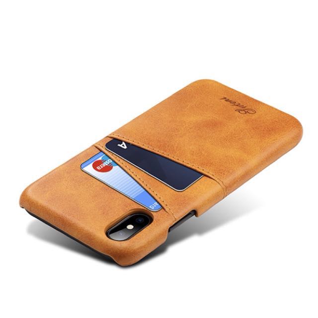 Leather Case Card Slot Casing Kulit Iphone 6 7 8-Plus X Ten, Telepon ...