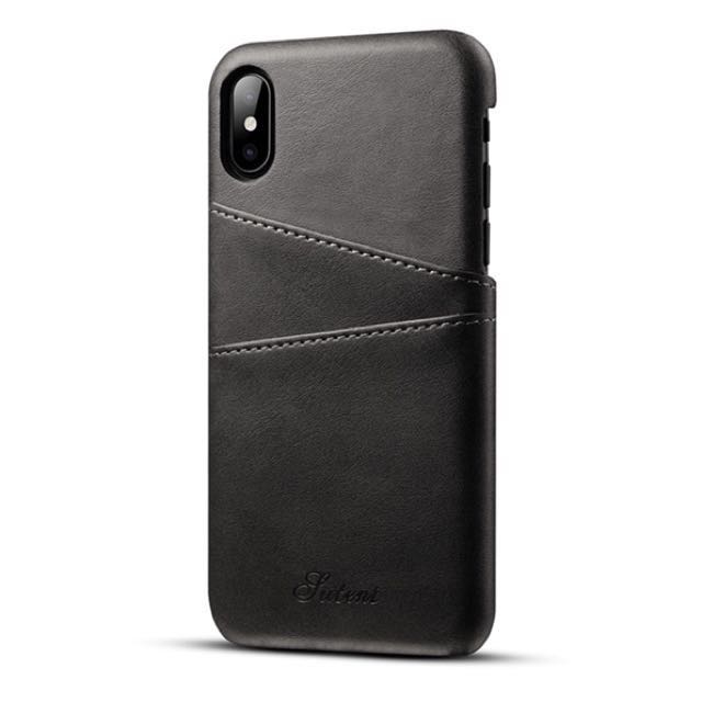 Leather Case Card Slot Casing Kulit Iphone 6 7 8-Plus X Ten, Telepon ...