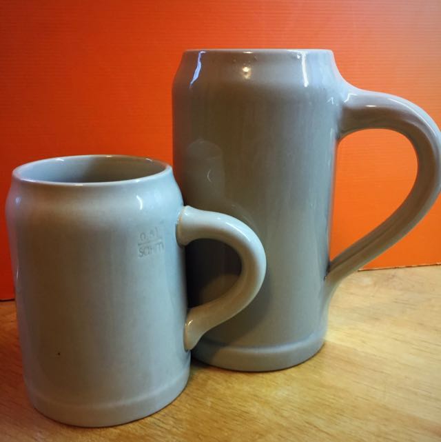 Original Erdinger Beer Mugs 500ml And 1L, TV & Home Appliances, Kitchen ...