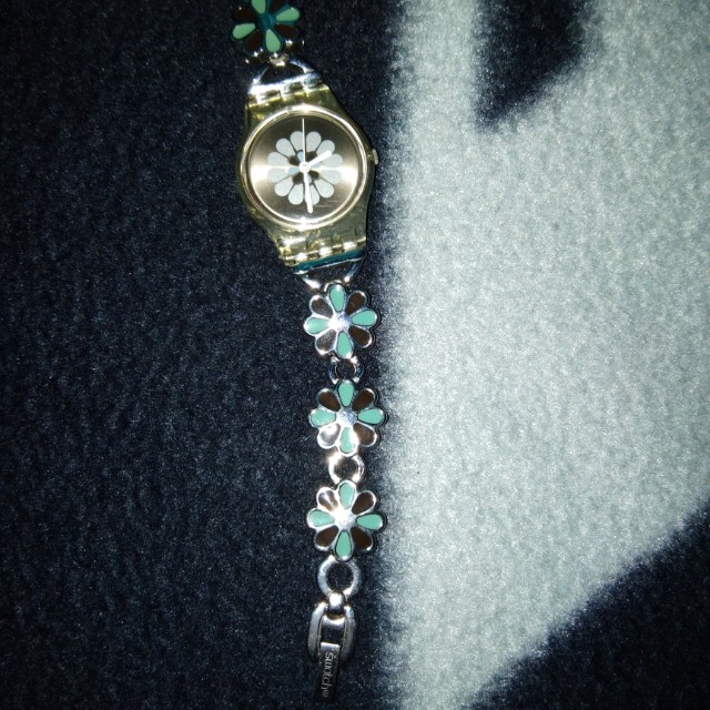 Swatch watch floral flower for lady woman for her, Women's Fashion ...