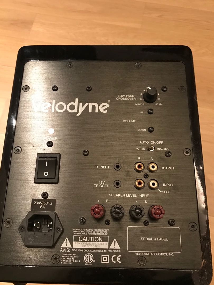 Velodyne Subwoofer, Audio, Soundbars, Speakers & Amplifiers on Carousell