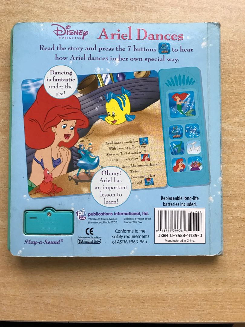 Ariel Dances (Disney Book), Buku & Alat Tulis, Buku Anak-Anak di Carousell