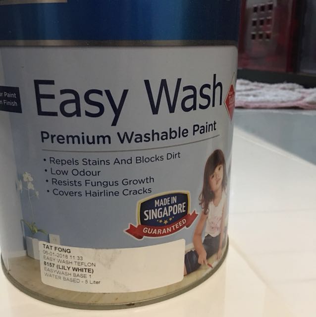 Brand new Nippon Paint (Lily White), Furniture & Home Living, Furniture ...