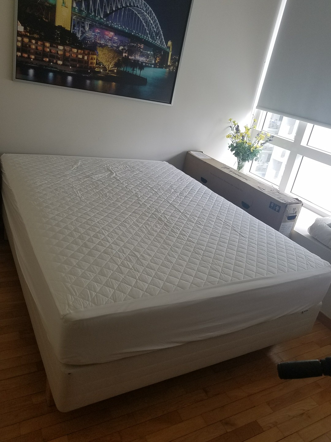 IKEA Spring Mattress, Base, and Wood Legs, Furniture & Home Living ...