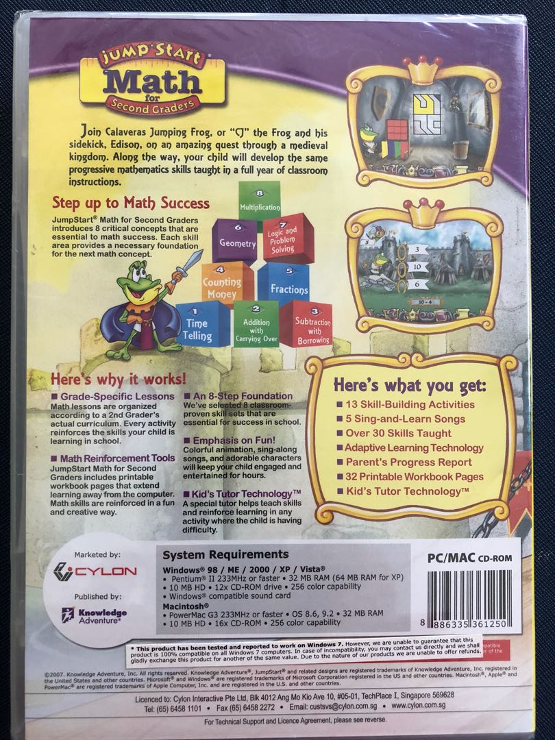 PC/MAC CD-ROM Jumpstart Math & Junior Brain Train Logic Games, Hobbies ...