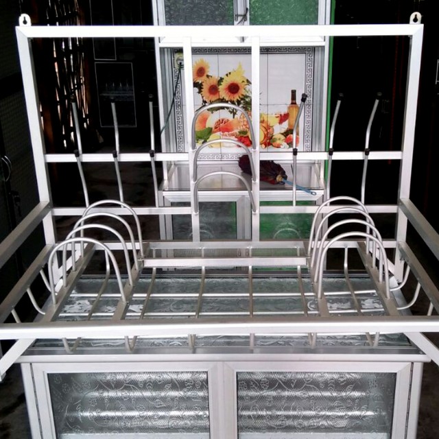 Rak Piring Aluminium Gantung 80 Cm, Serba Serbi di Carousell