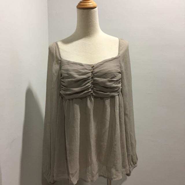 Vintage sheer top, Women's Fashion, Tops, Sleeveless on Carousell