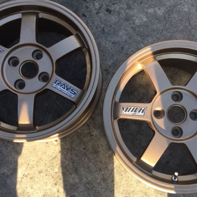 Volk Rays te37 copy 15s mags, Car Parts & Accessories on Carousell