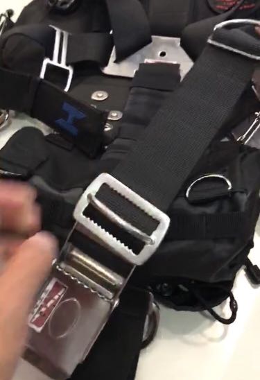 Diving scuba sidemount sliding D Ring Alu80, Sports Equipment, Sports ...