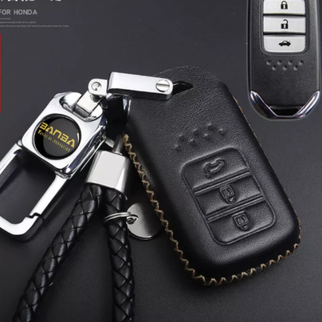 Honda civic FC key leather pouch casing, Car Accessories, Accessories ...