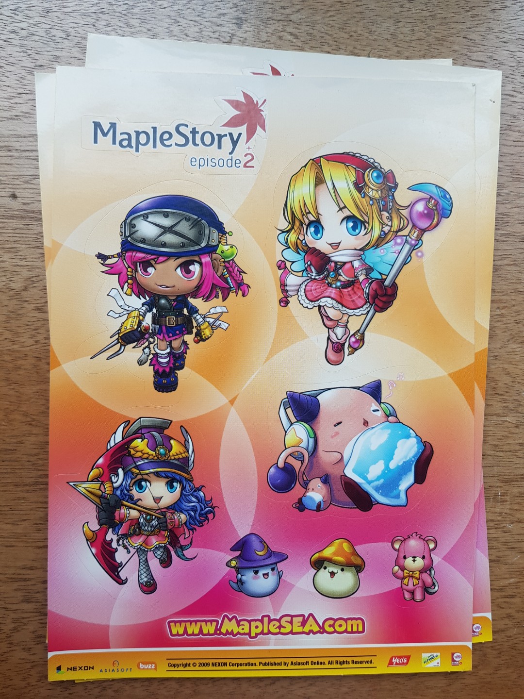 Maplestory sticker book stickers, Hobbies & Toys, Toys & Games on Carousell