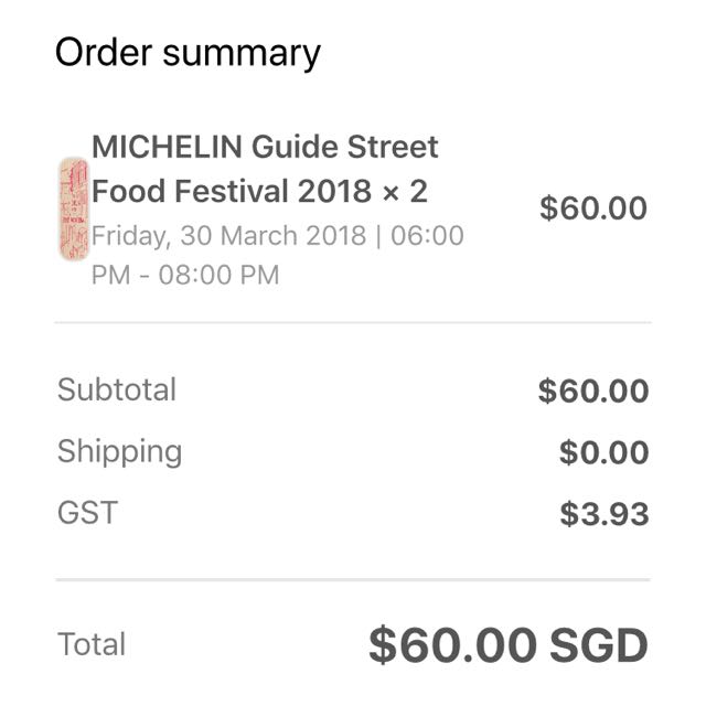 MICHELIN Guide Street Food Festival 2018, Tickets & Vouchers, Local ...