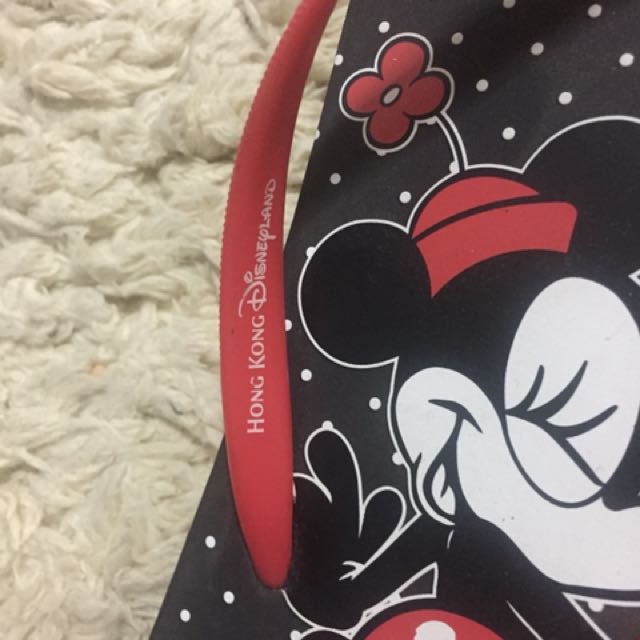 Mini Mouse Slippers HK Disneyland, Women's Fashion, Footwear, Slippers ...
