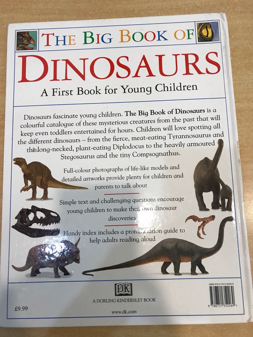 The big book of Dinosaurs, Buku & Alat Tulis, Buku Anak-Anak di Carousell