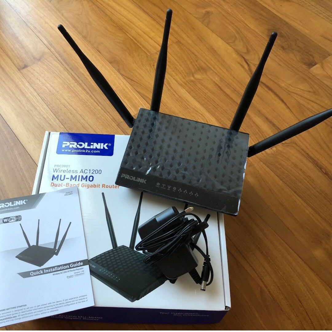 USED Prolink PRC3801 Dual-Band AC1200 MU-MiMo wireless router ...