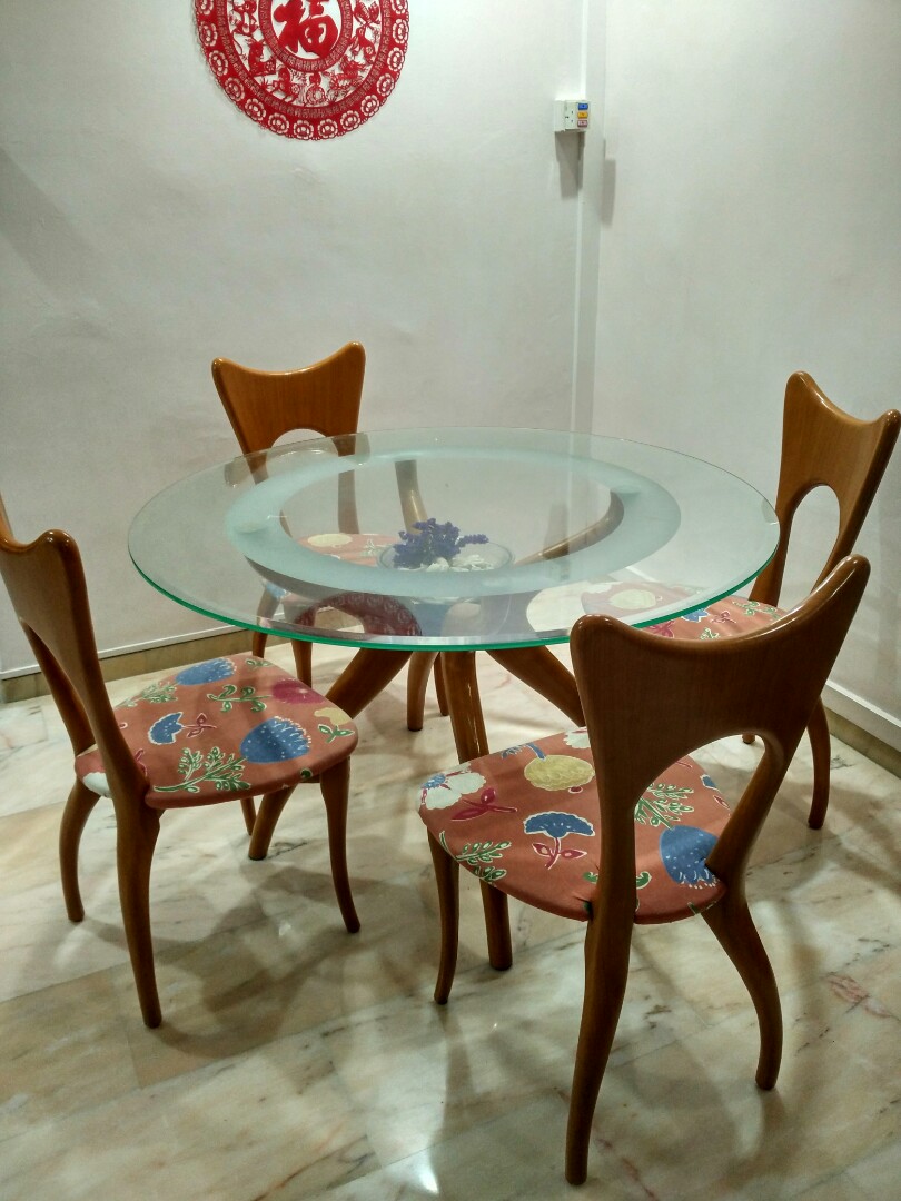 4ft round dining table for sales, Furniture & Home Living, Furniture ...