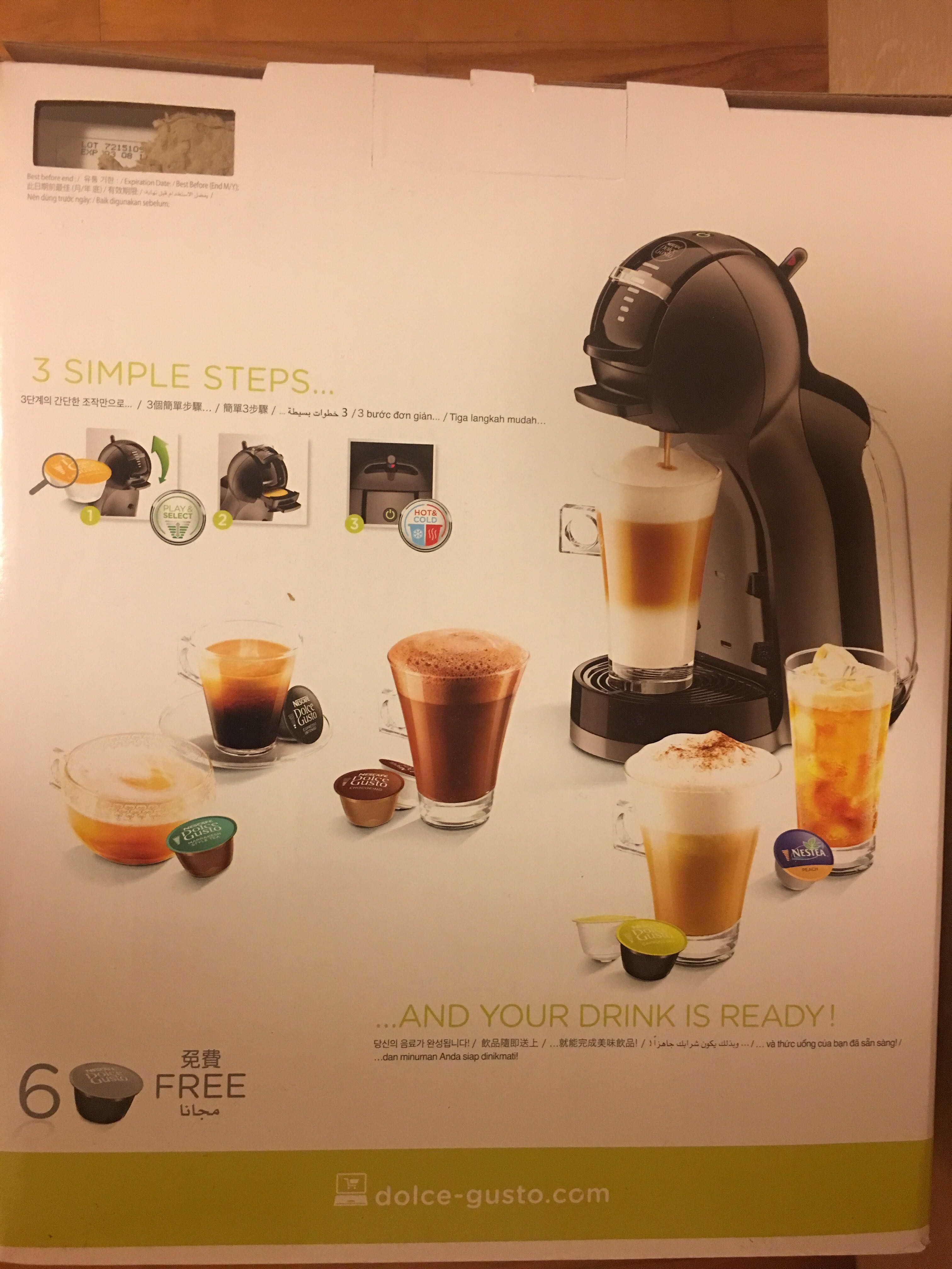 Brand New Nescafe Dolce Gusto-Mini Me coffee machine, TV & Home ...