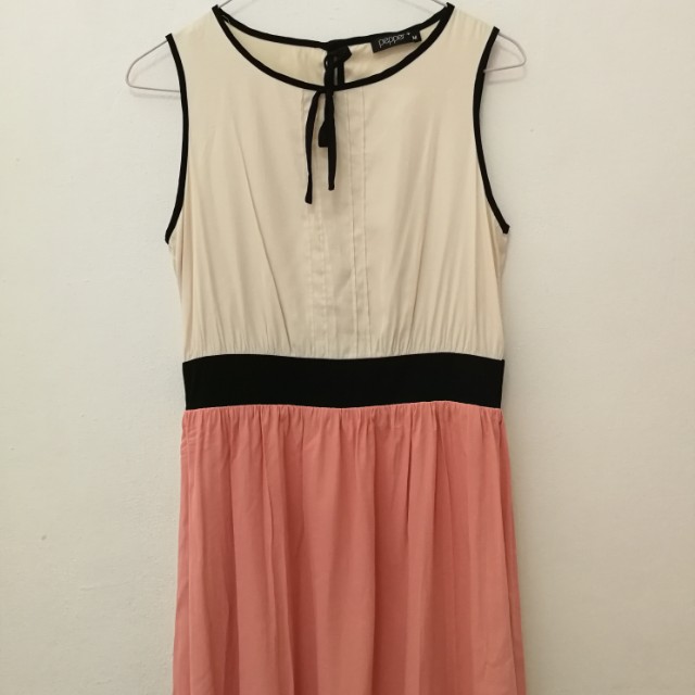 Chic Two-colour one piece dress, Women's Fashion, Dresses & Sets ...