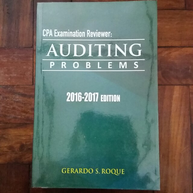 CPA Reviewer: Auditing Problems - Gerardo S. Roque, Hobbies & Toys ...