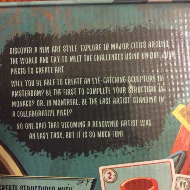 Junk Art Plastic board game, Hobbies & Toys, Toys & Games on Carousell