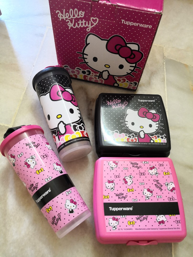 Tupperware Hello Kitty Set, Babies & Kids, Nursing & Feeding, Weaning ...