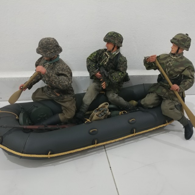12 inch WWII Rubber Raft for 1/6 Dragon Hot Toys figure, Hobbies & Toys ...