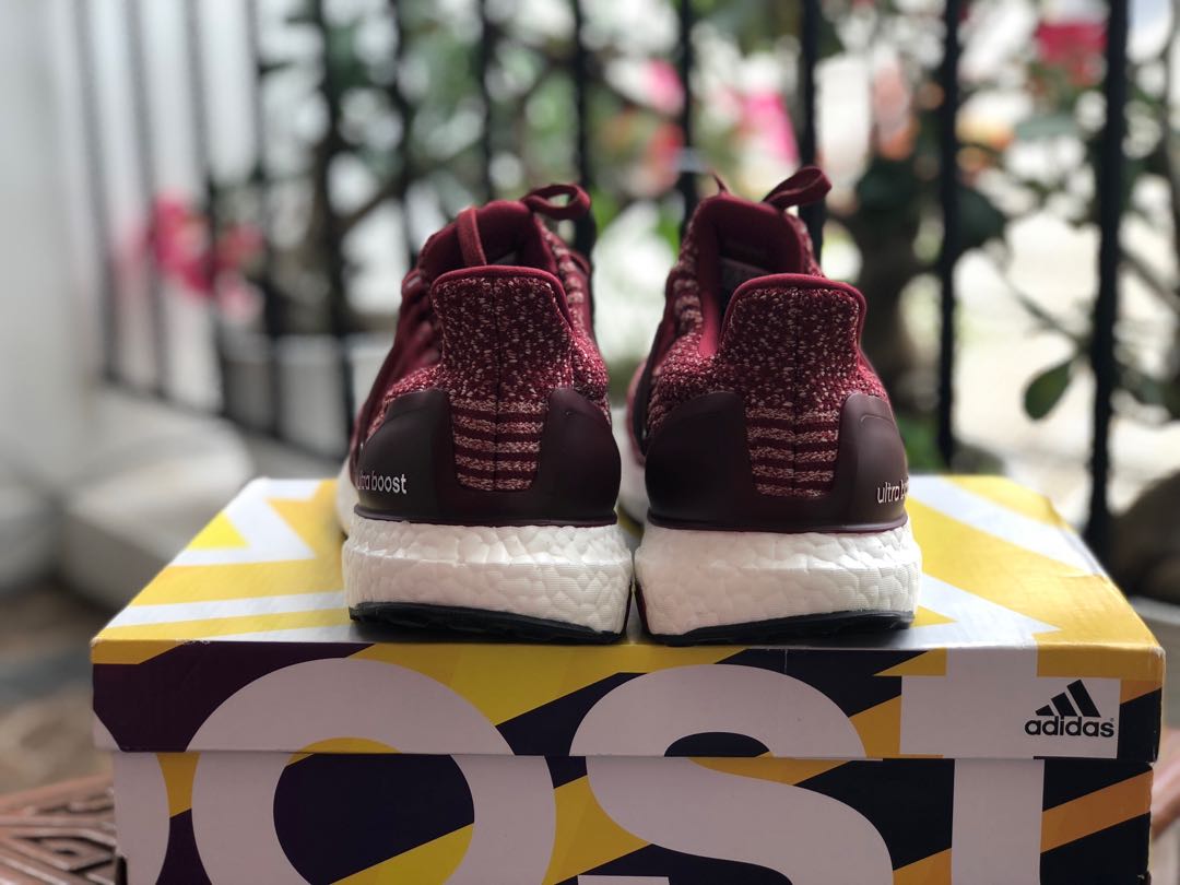 Adidas Originals Ultra Boost 3.0 Collegiate Burgundy, Fesyen Pria ...