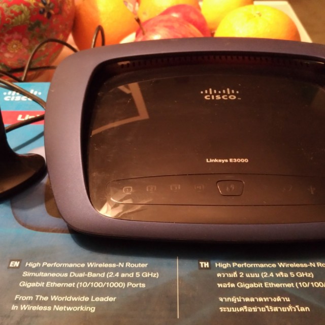 Cisco E3000 router, 電腦＆科技, 電腦周邊及配件, Wifi及上網相關產品 - Carousell
