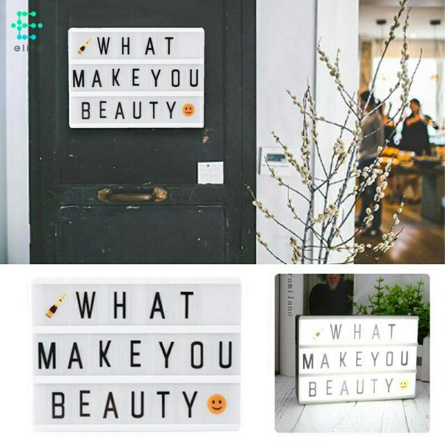 TYPO A6 letter words cinema light up box letters word lights, Furniture ...