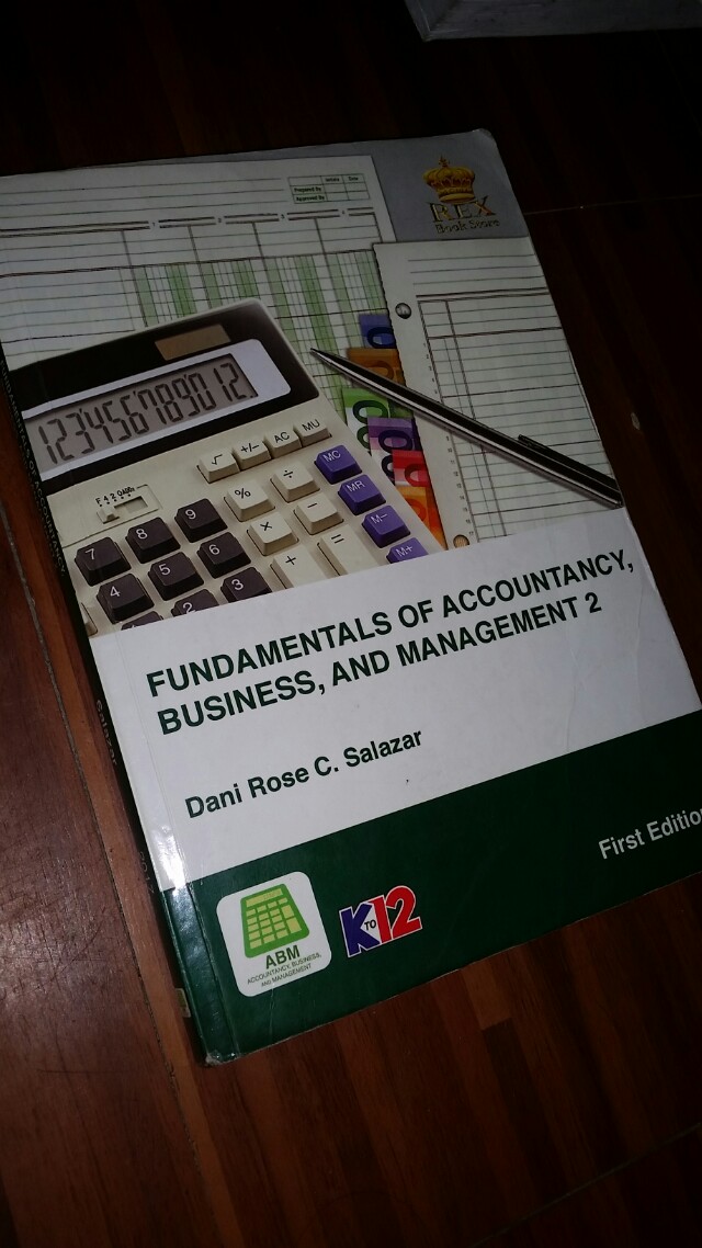 FUNDAMENTALS OF ACCOUNTANCY BUSINESS AND MANAGEMENT 2 K12, Hobbies ...
