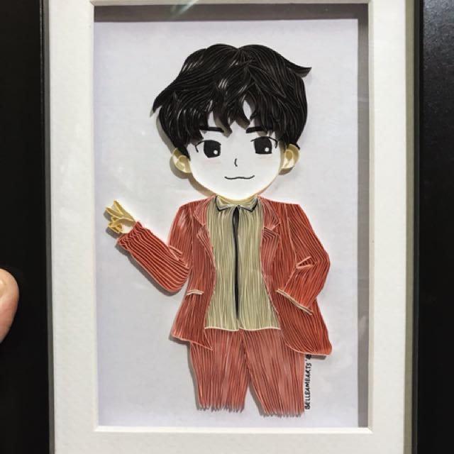 Park Bo-gum Chibi Paper Quilled, Hobbies & Toys, Memorabilia ...
