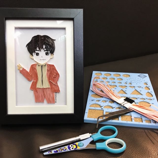 Park Bo-gum Chibi Paper Quilled, Hobbies & Toys, Memorabilia ...
