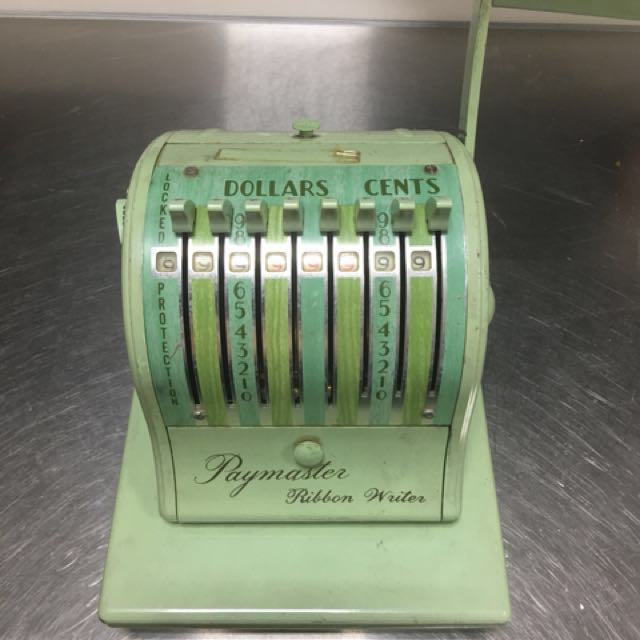 Antiques Cheque writer( pls read description first), Hobbies & Toys ...