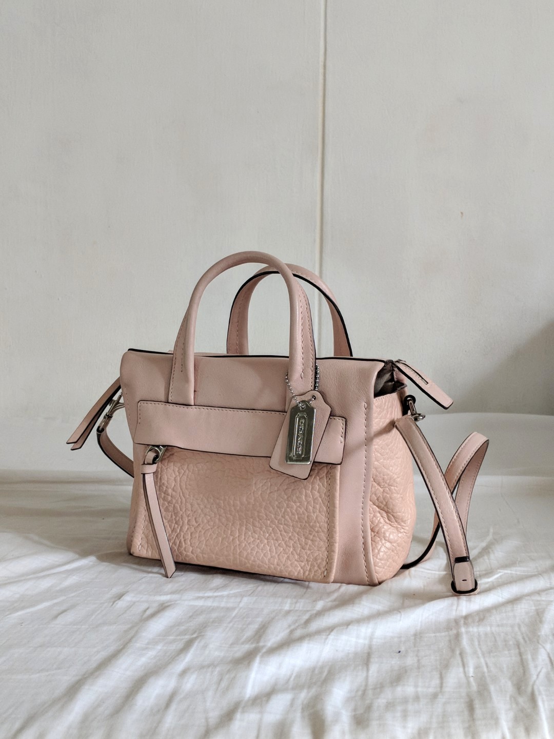 Coach Bleeker Leather Mini Riley, Women's Fashion, Bags & Wallets on ...