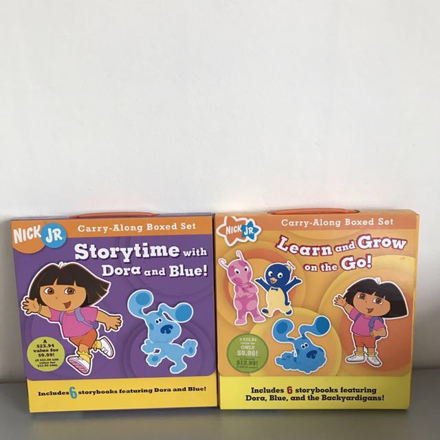 Nick Jr Learn And Grow On The Go Storytime With Dora And Blue Carry