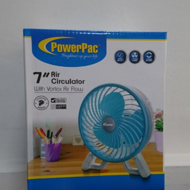 PowerPac Air Circulator Mini Fan, Furniture & Home Living, Lighting ...