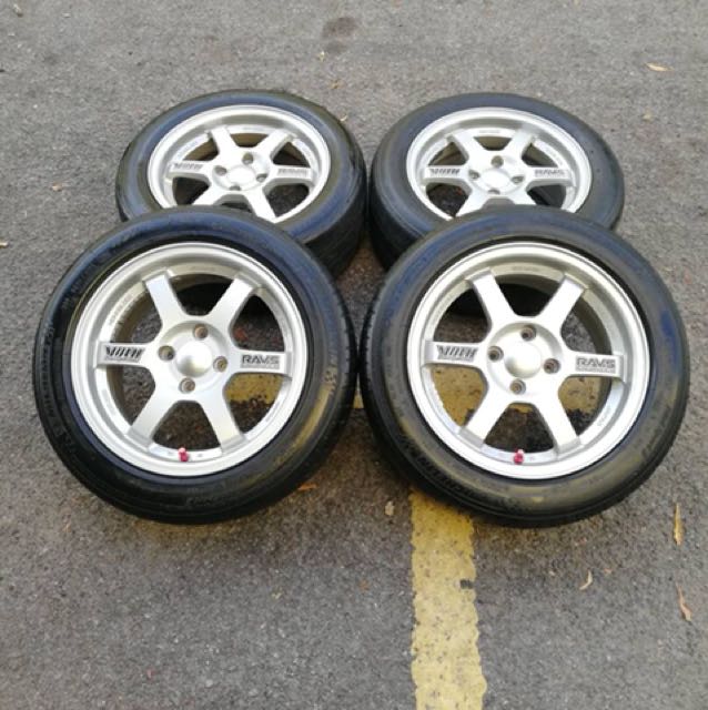 Te37 thailand 15 inch sports rim vios tyre 70%. Gosok kuali guna garfu ...