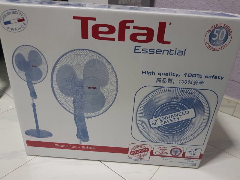 Tefal VF-4110 Essential Stand Fan, Furniture & Home Living, Lighting ...