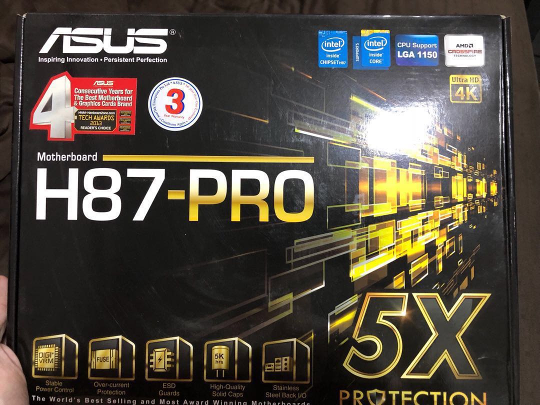ASUS H87-PRO Motherboard, Computers & Tech, Parts & Accessories ...