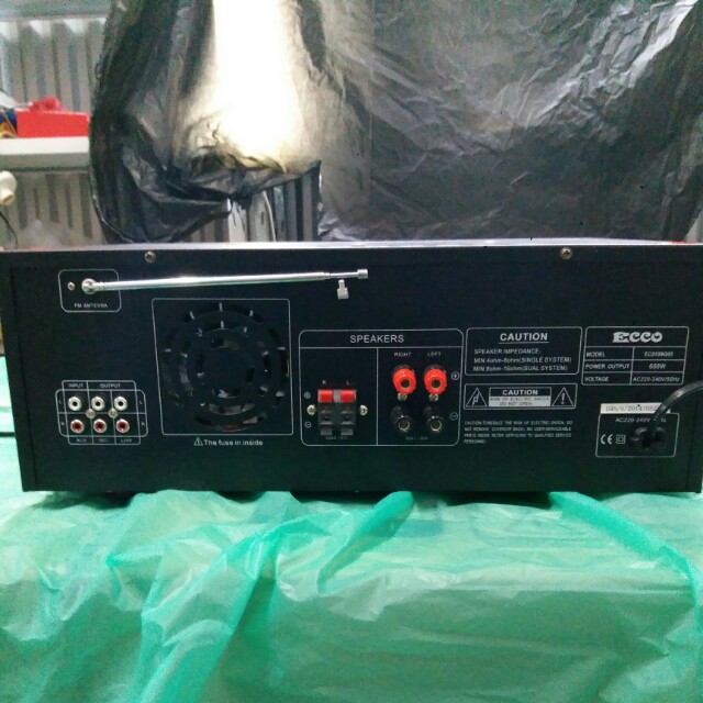 Brand New ECCO 5000pmpo Professional karaoke amplifier with/without 10 ...