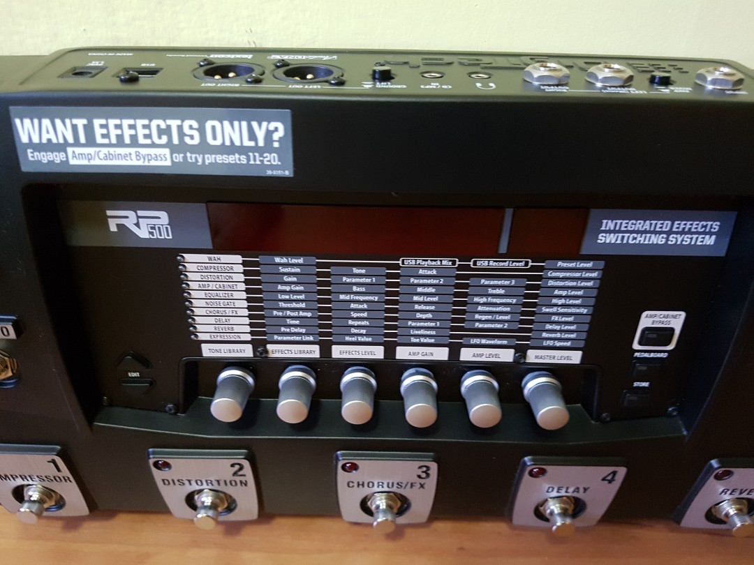 Digitech RP500 Guitar Floor Pedal, Hobbies & Toys, Music & Media ...