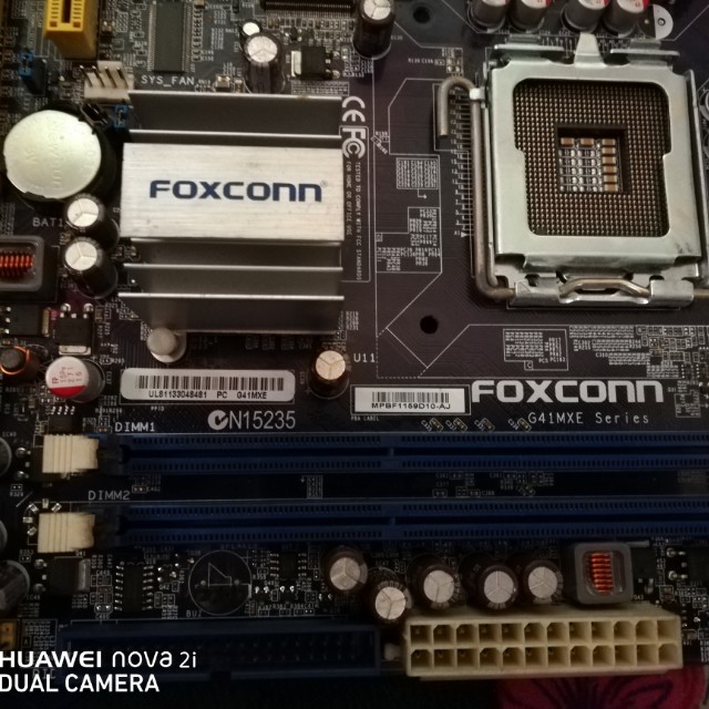 Foxconn g41 motherboard Intel dual core e6600, Computers & Tech, Parts ...