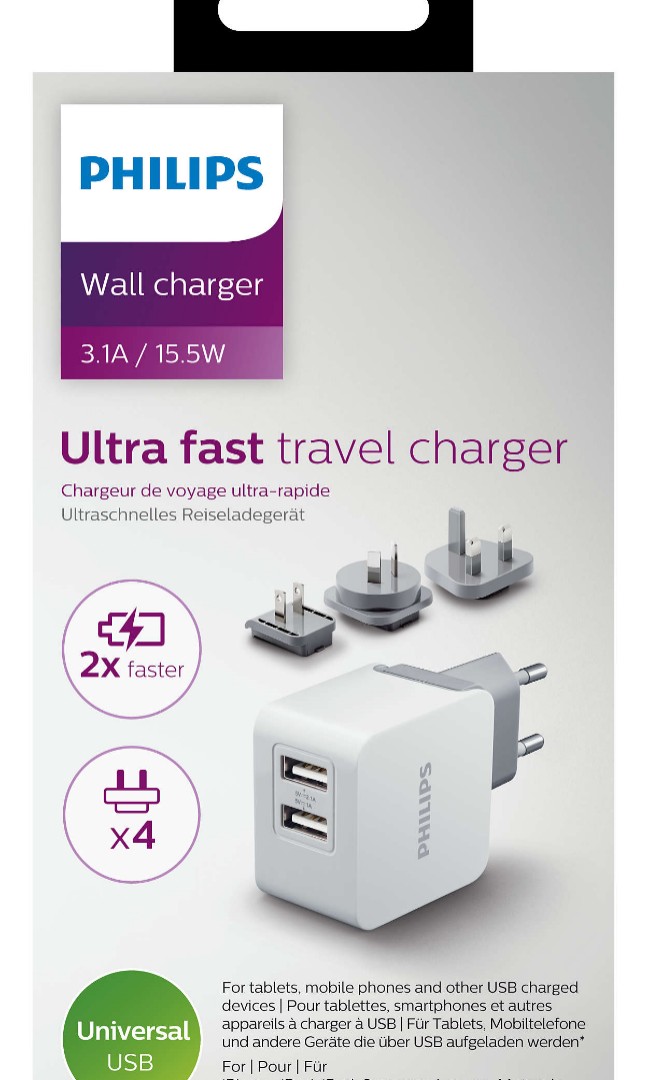 Philips DLP2220 Universal Charger, Mobile Phones & Gadgets, Mobile ...